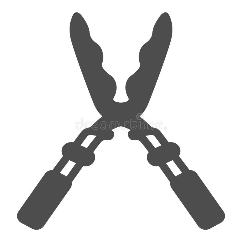 Garden Hedge Shears, Scissors, Tool Solid Icon, Gardening Concept ...