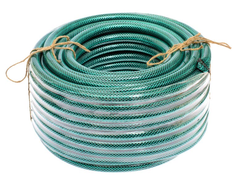 Garden Hose Isolated on White Background Stock Image - Image of hose ...