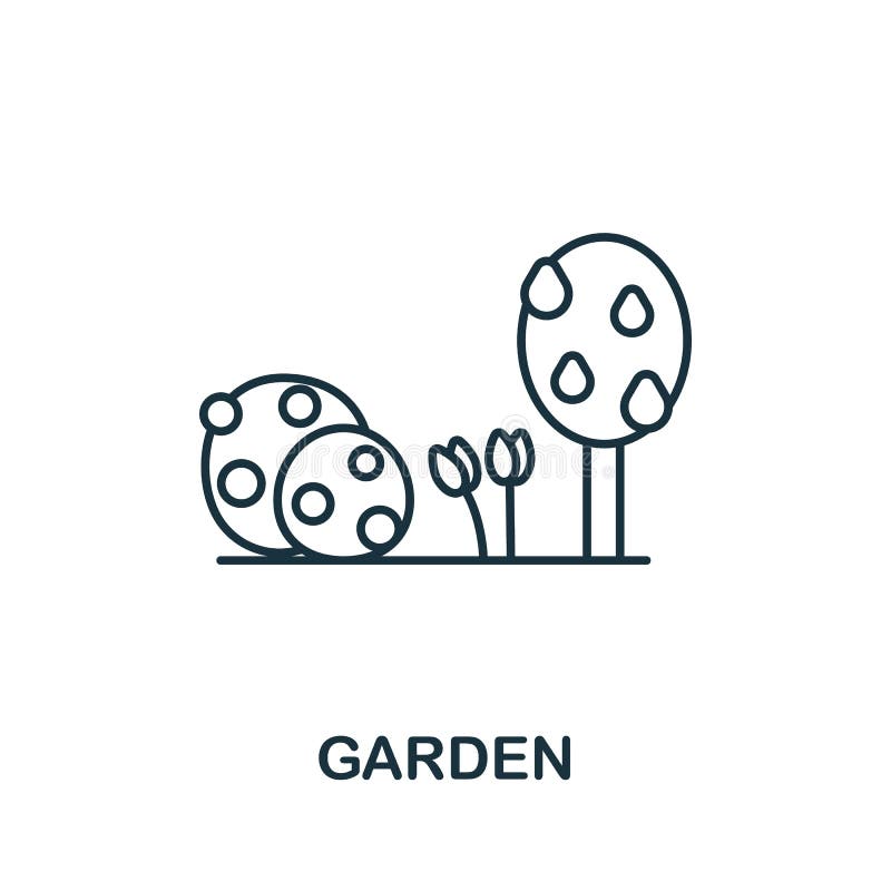 Garden Icon. Simple Line Element Garden Symbol for Templates, Web ...