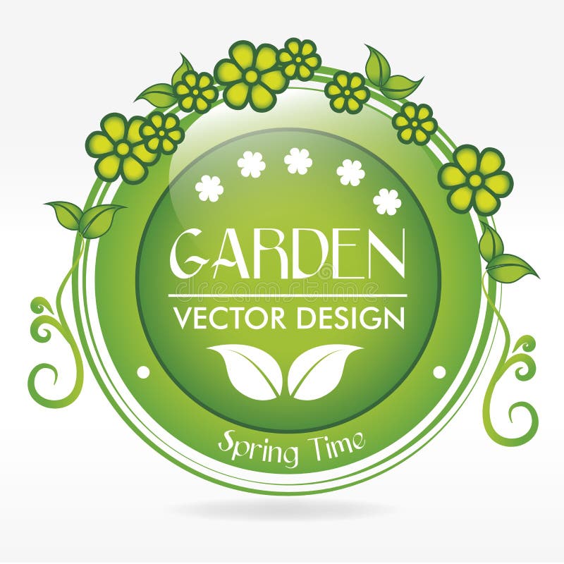 Garden Label Set stock vector. Illustration of banner - 50283197