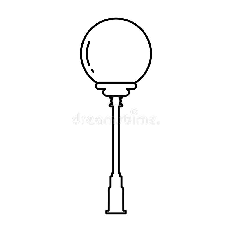 Garden Lamp Icon Vector on Trendy Design Stock Vector - Illustration of ...