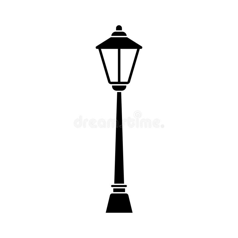 Garden Lamp Icon Vector on Trendy Design Stock Vector - Illustration of ...
