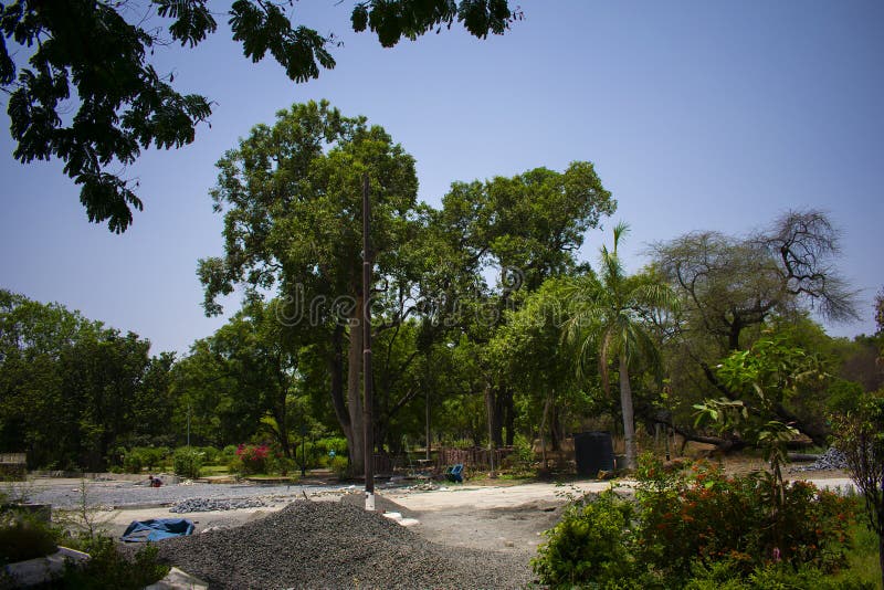 Garden and Landscaping Work in Progress Stock Photo - Image of flora ...