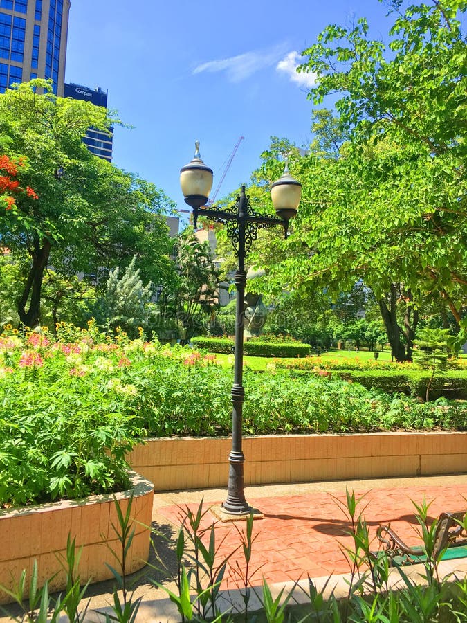 Garden Light,Outdoor Night Lamp in Park Editorial Photo - Image of wood ...