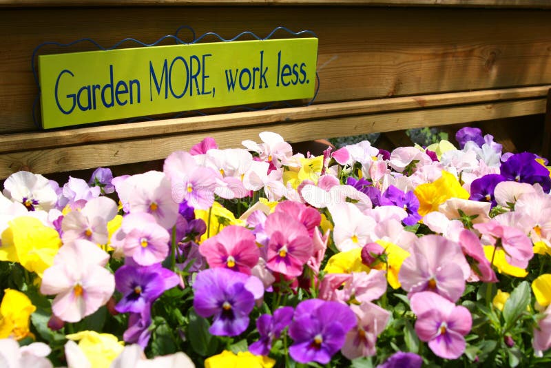 Garden More, Work less stock photo. Image of agriculture - 681574