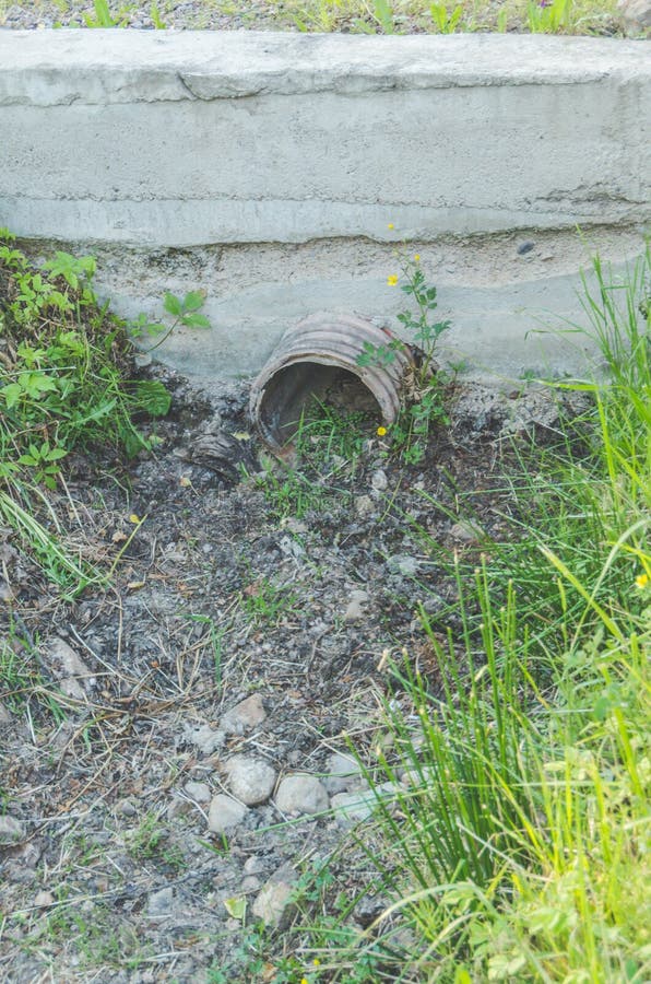 In the Garden, No Water in the Ditch, Drought Stock Image - Image of ...
