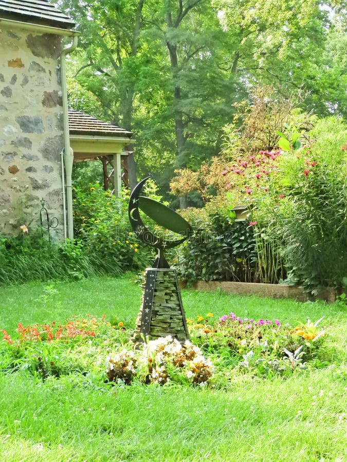 Garden Ornament at National Poole Forge PA USA Stock Image - Image of ...