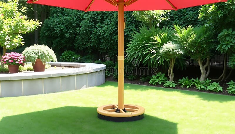 Garden Parasol Outdoor, Shade Structure and Patio Decor Generative AI ...
