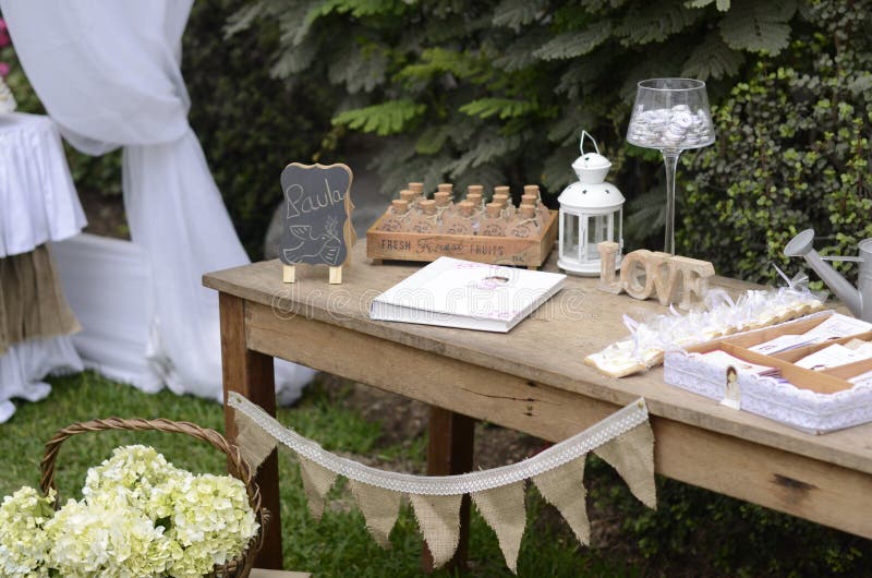 Garden Party First Communion Stock Image - Image of vintage, backyard ...