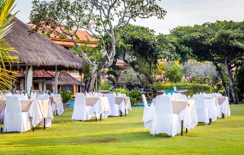 Garden party setting stock photo. Image of festive, cutlery - 131303438