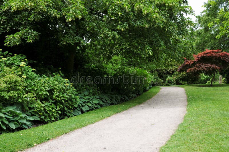 Garden Path stock image. Image of green, grounds, leaf - 15112451