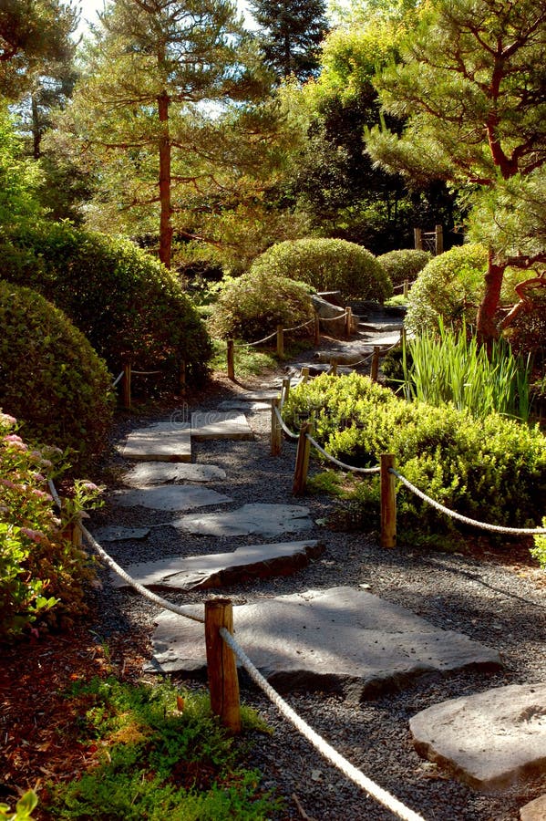 Garden Path stock image. Image of foliage, garden, plants - 189449