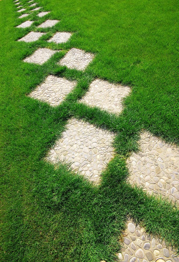 Garden path stock image. Image of beauty, outdoor, grass - 5215537