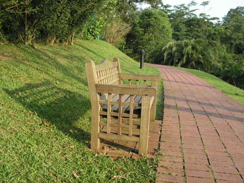 Garden Path With Bench Picture. Image: 886526