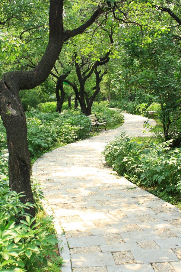 Garden Path stock image. Image of china, meadow, garden - 46160765