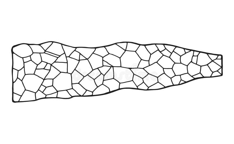 Garden Path Stone Texture Hand Drawing. Vector Illustration Stock ...