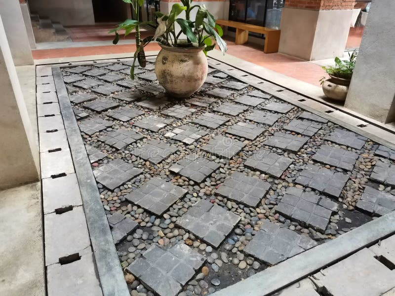 Garden Path of Paving Slabs in the Garden Floor Panels, Walkways of ...