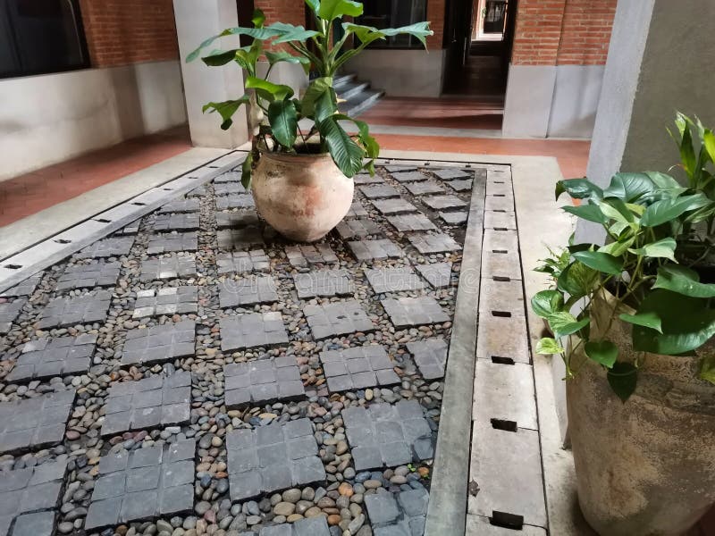 Garden Path of Paving Slabs in the Garden Floor Panels, Walkways of ...