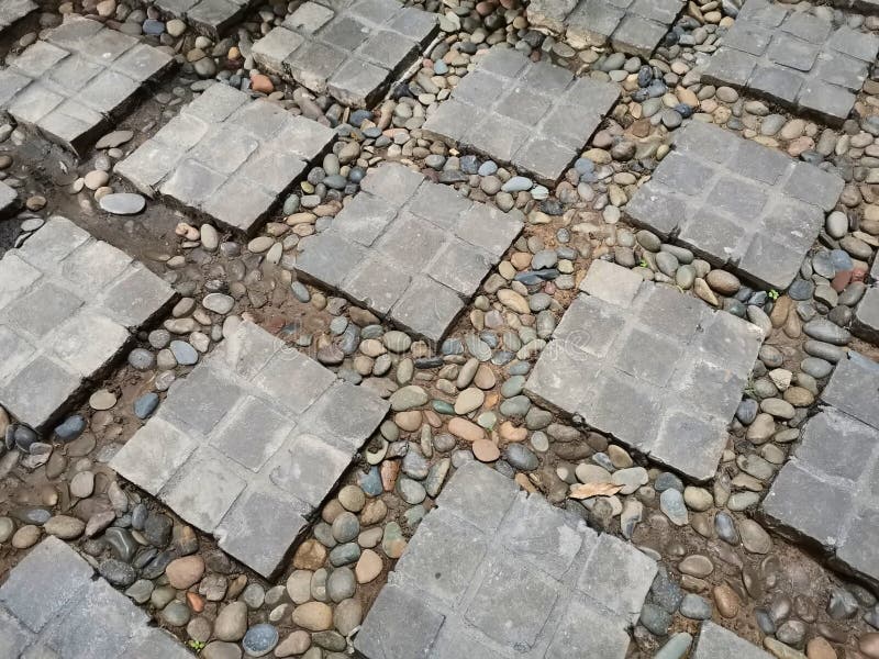 Garden Path of Paving Slabs in the Garden Floor Panels, Walkways of ...