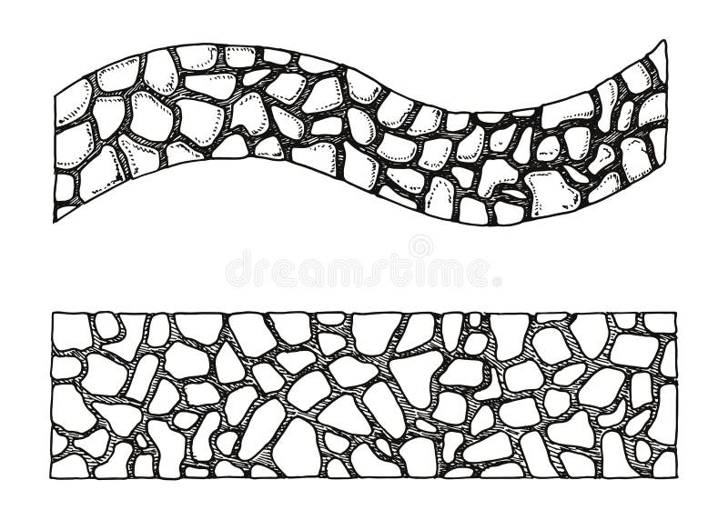 Stone Path Clipart Drawing