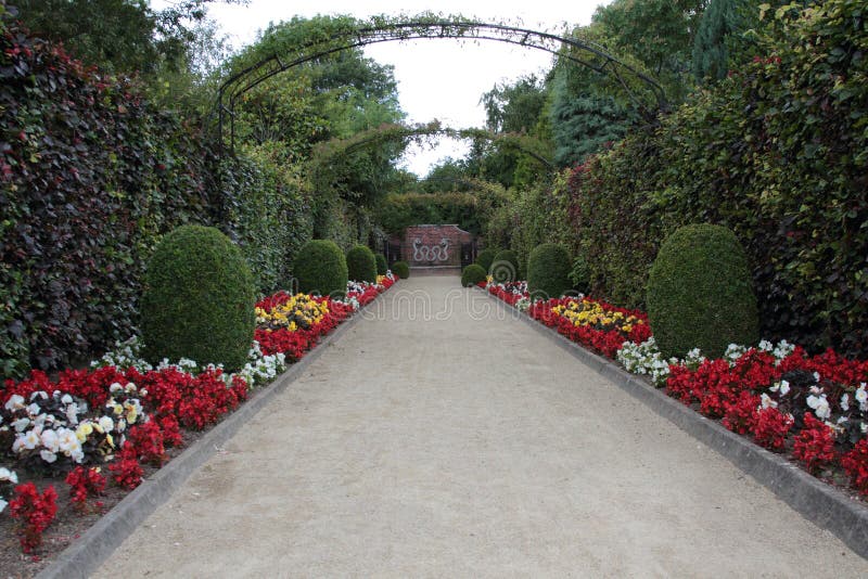 Garden Pathway stock photo. Image of door, perspective - 1757894