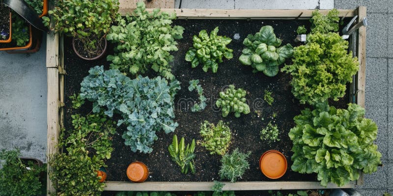 Garden Plot with Various Vegetables Stock Photo - Image of rich, plot ...