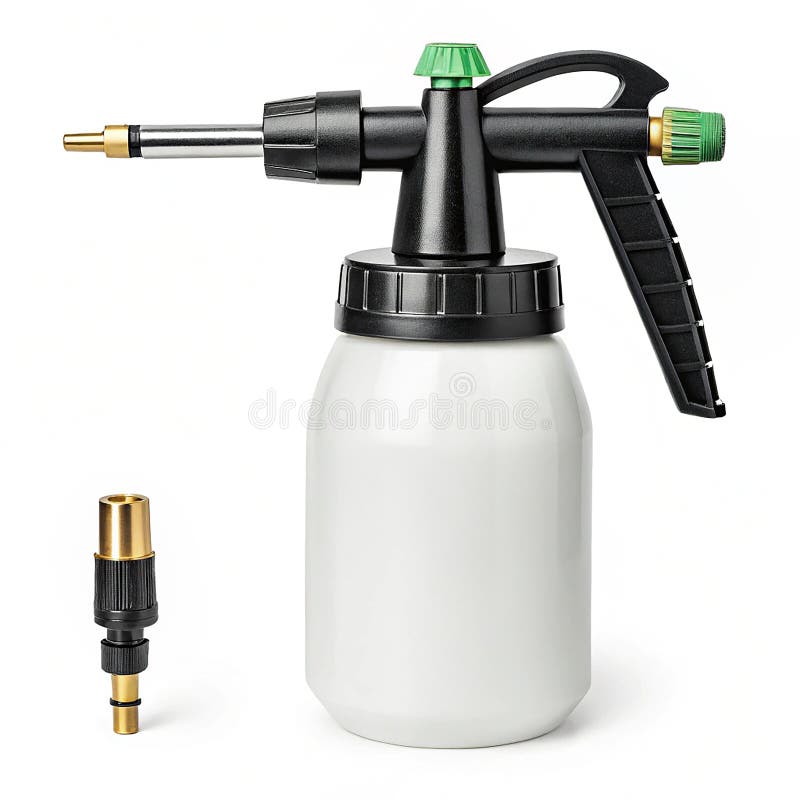 Garden Pressure Sprayer with Nozzle Stock Illustration - Illustration ...