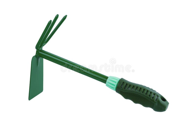 Garden Rake Isolated on White Background Stock Image - Image of wooden ...
