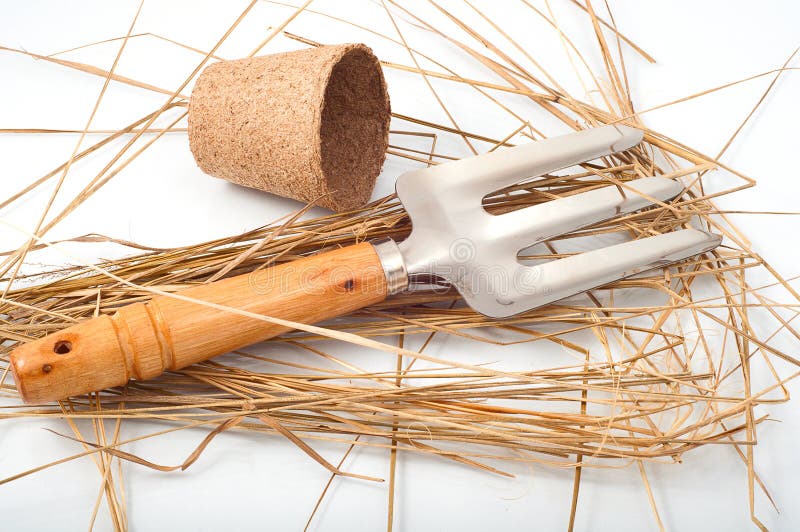 Garden rake stock photo. Image of peat, rake, planting - 43009810