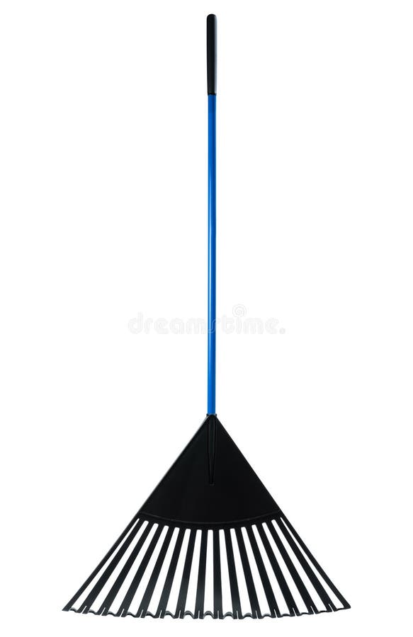 Garden Rake on a White Background Stock Photo - Image of activities ...