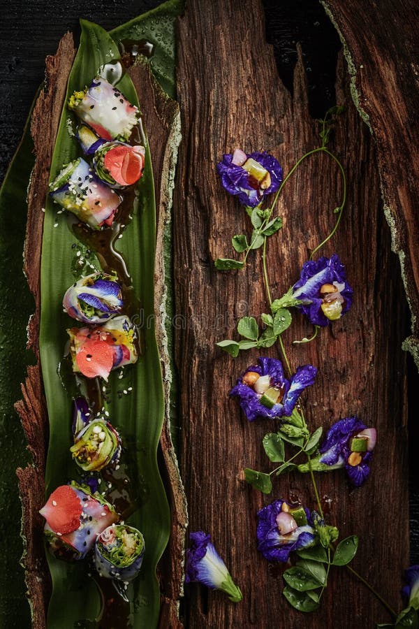 Garden roll. stock image. Image of gourmet, lettuce, dish - 81326505