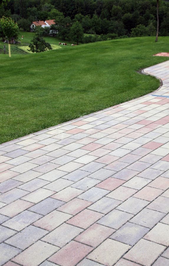 Garden rubble floor path stock image. Image of ornamental - 32591619