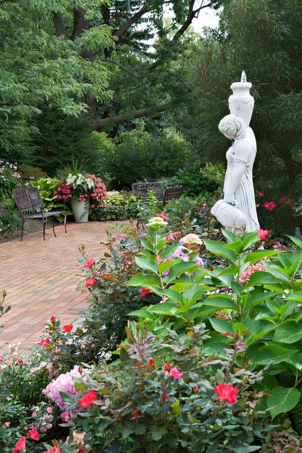 Garden Scene stock photo. Image of flowers, flora, peaceful - 3177238