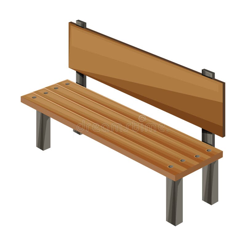 Garden Seat Vector Icon.Black.simple Vector Icon Isolated on White ...