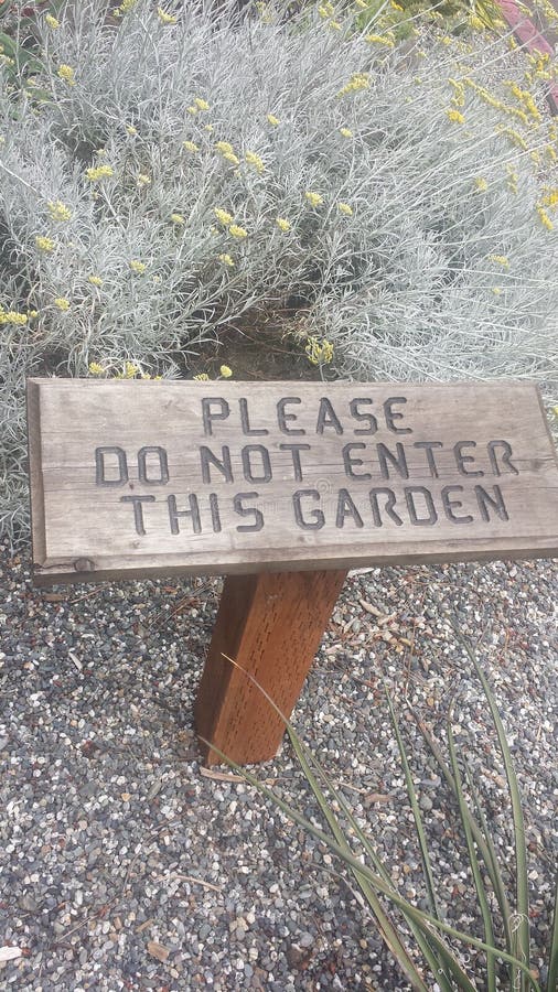 Garden Sign Warning Nature Signs Stock Image - Image of soil, headstone ...