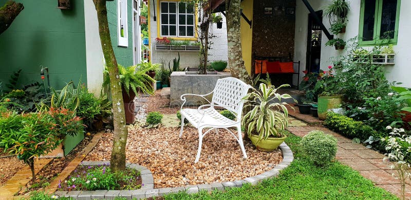 Garden Small Backyard Place Stock Image - Image of small, garden: 229976881