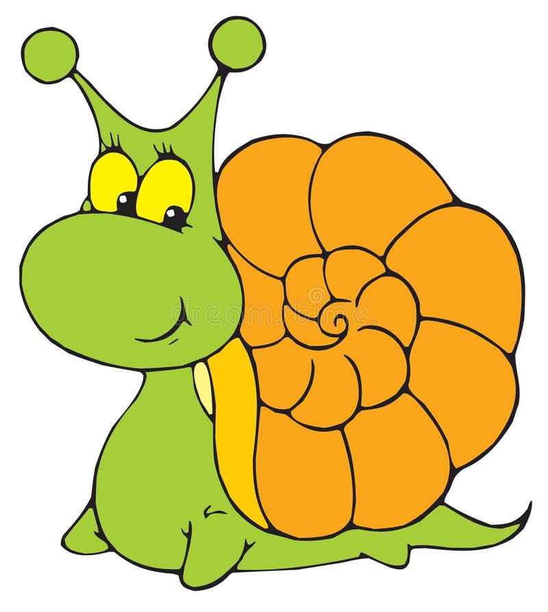 Snail (vector clip-art) stock vector. Illustration of clip - 3279567
