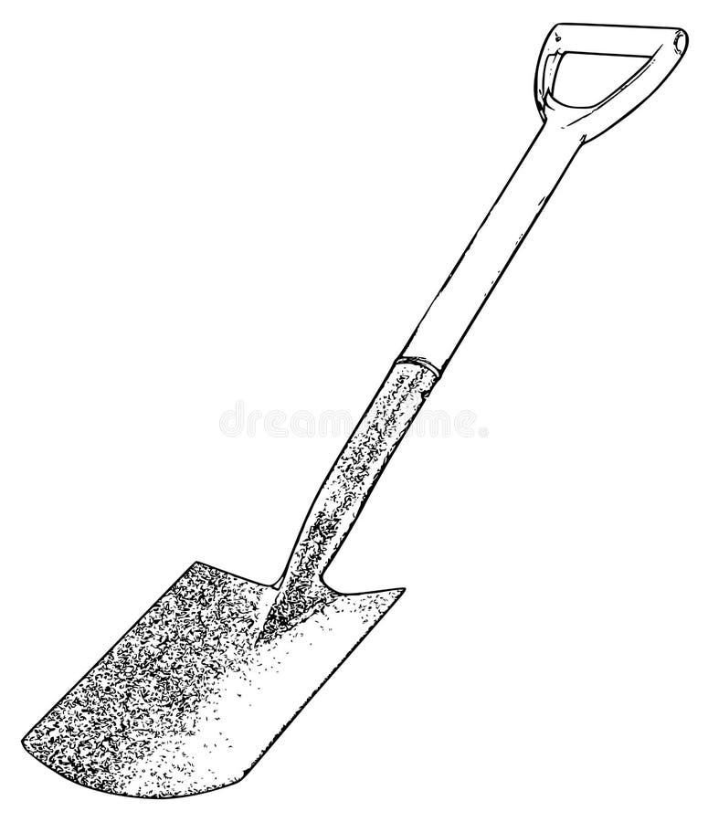 Garden Spade stock illustration. Illustration of home - 41266331