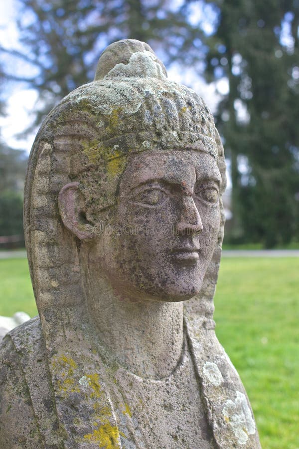 Garden Sphinx 1 stock image. Image of ornamental, female - 39014911