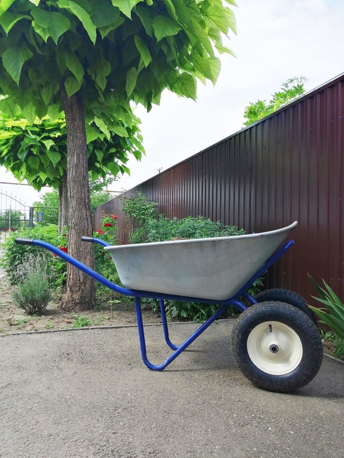 Garden or Steel Construction on Two Wheels for the Carriage of Cargo ...