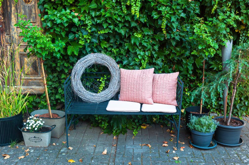 Garden still life stock photo. Image of anhalt, furniture - 254871976