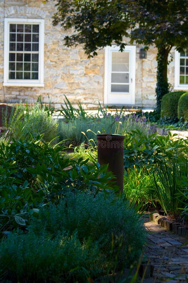 Stone Home With Front Porch Stock Image - Image of brick, house: 18090415