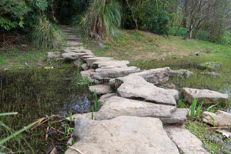 Garden stone path stock photo. Image of road, stone - 311643154