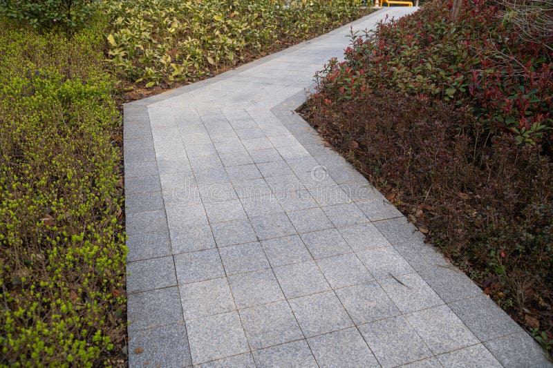 Garden Stone Path in Spring Stock Image - Image of china, campus: 312104215