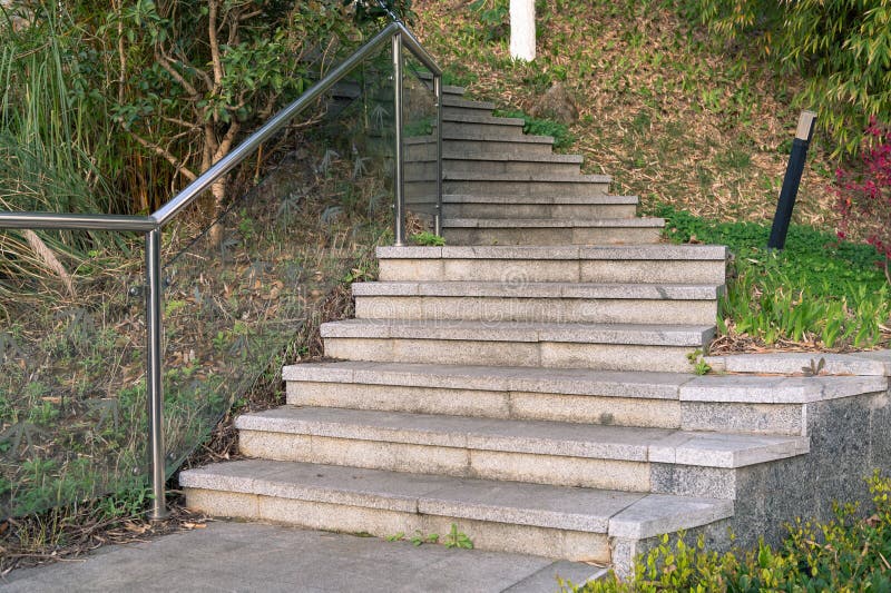 Garden stone step path stock photo. Image of growth - 312647880