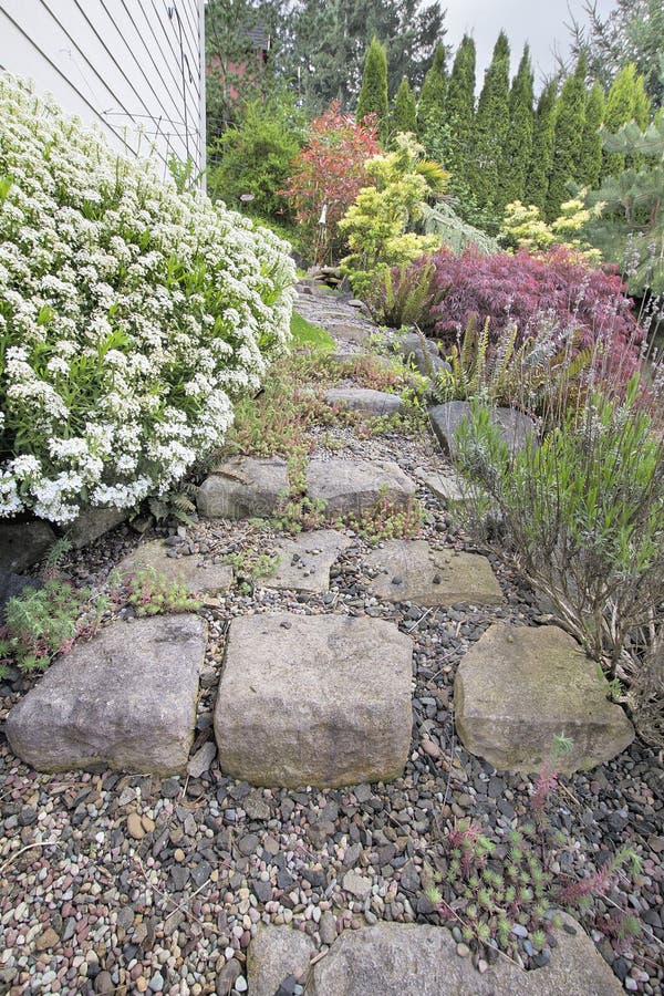Garden Stone Steps stock image. Image of landscape, steps - 24813385
