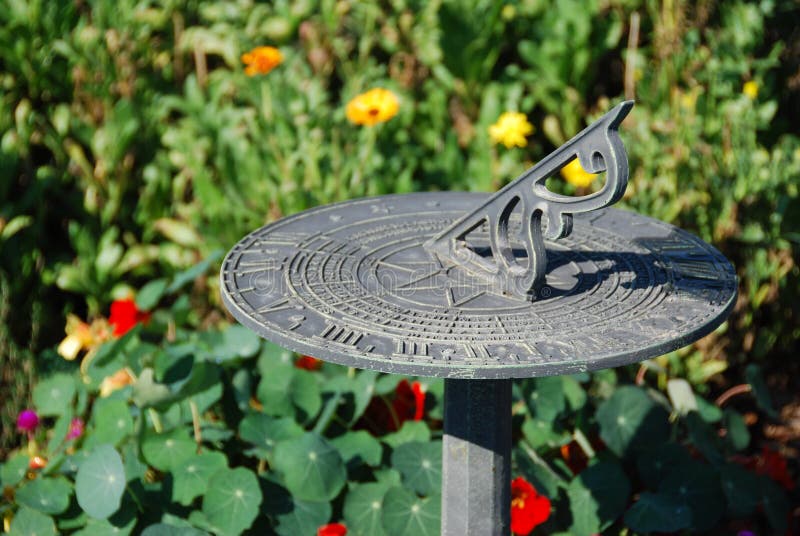 Garden Sundial stock photo. Image of radial, time, trigonometry - 3438916