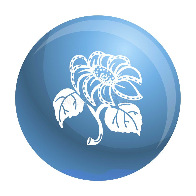 Garden Sunflower Icon, Simple Style Stock Vector - Illustration of ...