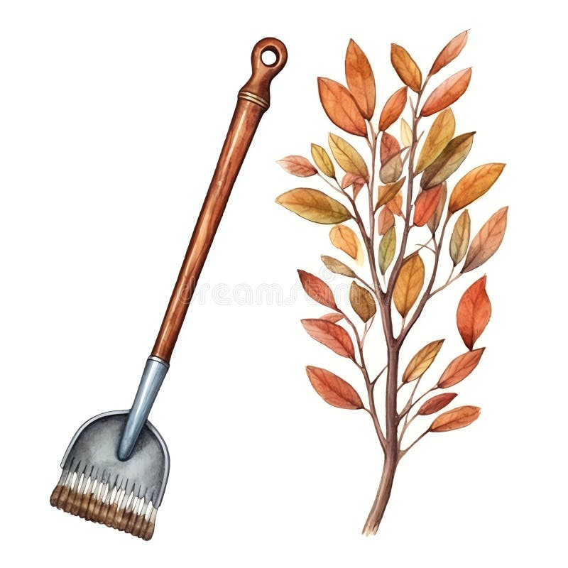 Garden Tool Watercolor Autumn Time Illustration for Planner or DIY ...