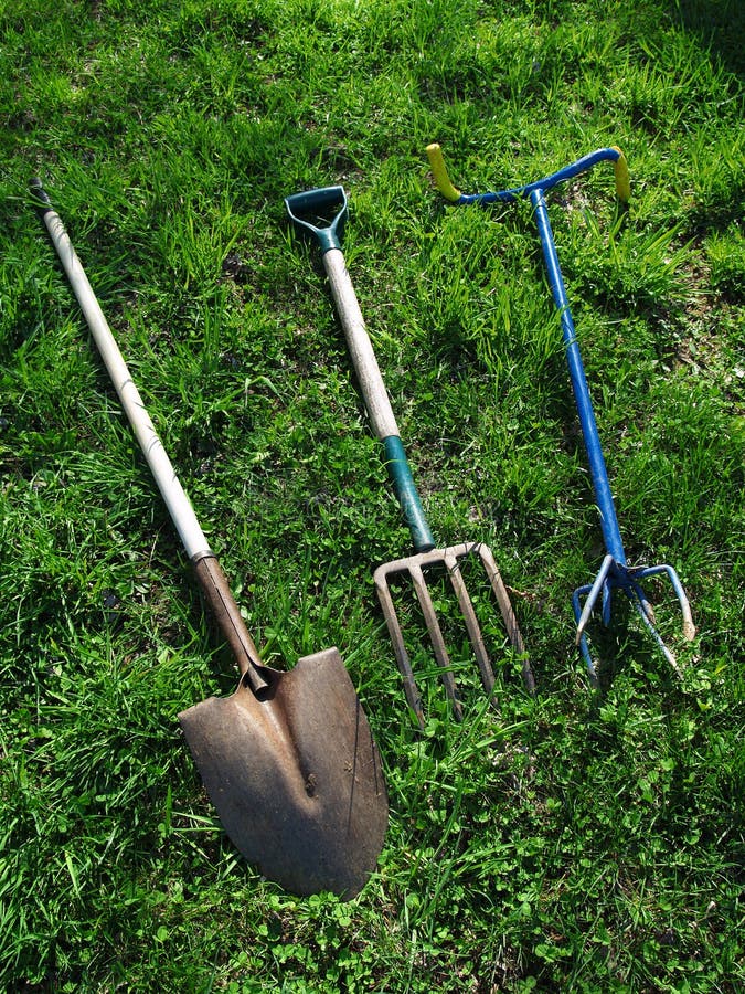 Garden Tools stock image. Image of cultivator, ground - 13936279